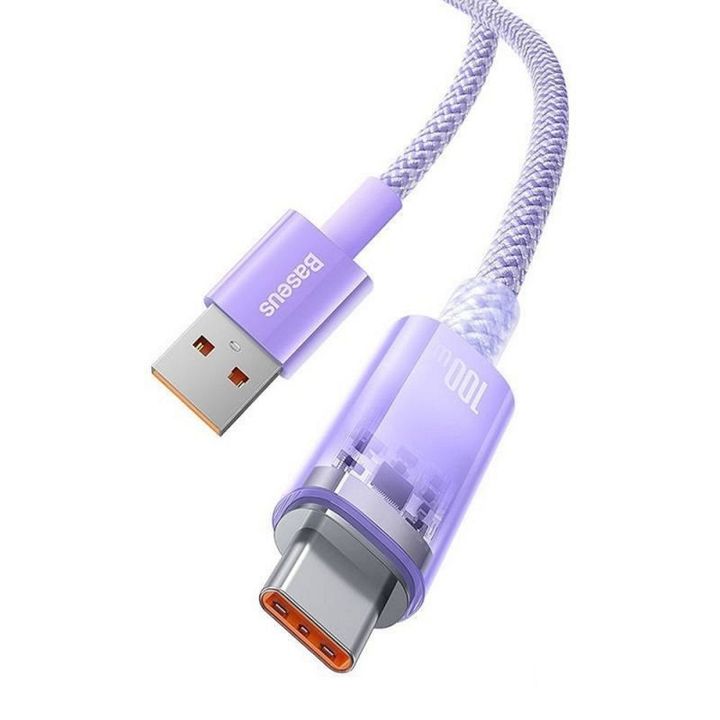 Baseus Explorer Series USB To USB-C Cable, 100W, 1M Purple | SP ...