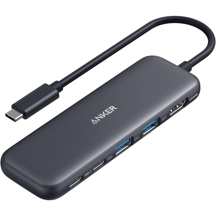 Anker 332 USB C Hub 5 in 1 with 4K HDMI Display, 5Gbps USB A Data Ports ...