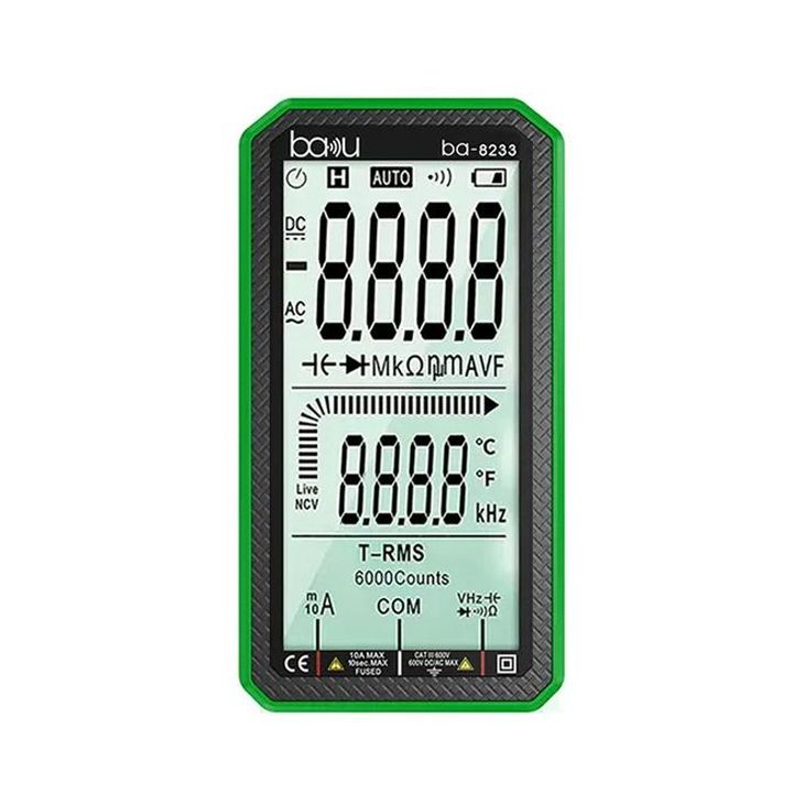 BAKU ba-8233 Intelligent digital multimeter 6000 Counts high-definition ...
