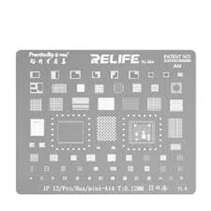 Relife RL-044 CPU BGA Reballing Stencil for iPhone 14 / 14 Plus / 14 ...