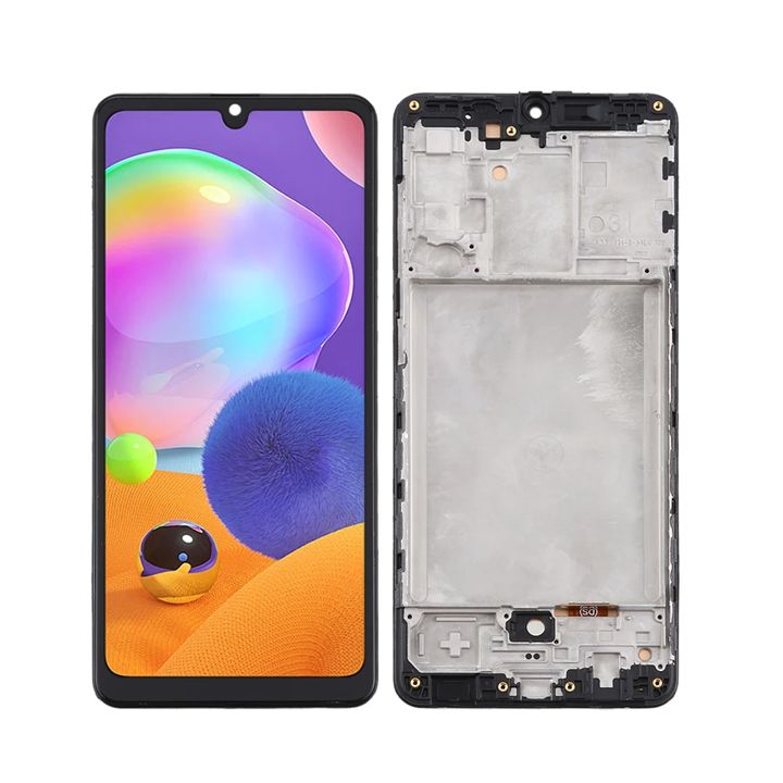 Samsung Galaxy A31 LCD With Frame - Black | SP Electronics - Online Store