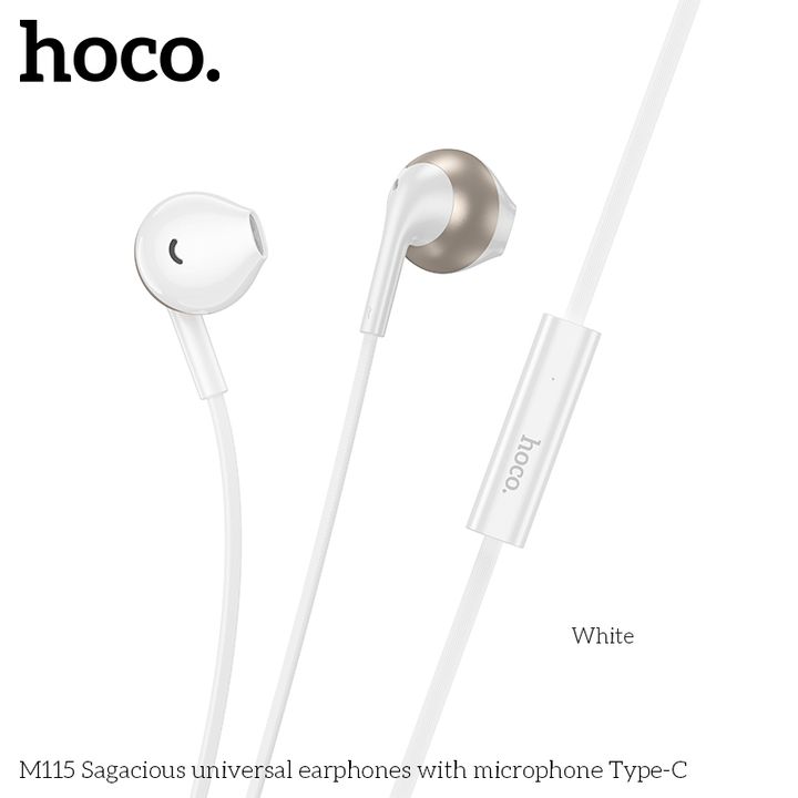 HOCO M115 TYPE C EARPHONE WITH MIC | SP Electronics - Online Store