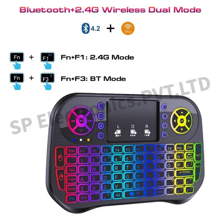 AIR MOUSE KEYBOARD COMBO MINI BT+2.4G WIRELESS | SP Electronics ...