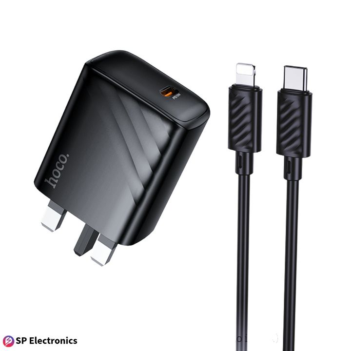 HOCO CS24B SINGLE PORT PD25W CHARGER SET (C TO iP) | SP Electronics ...
